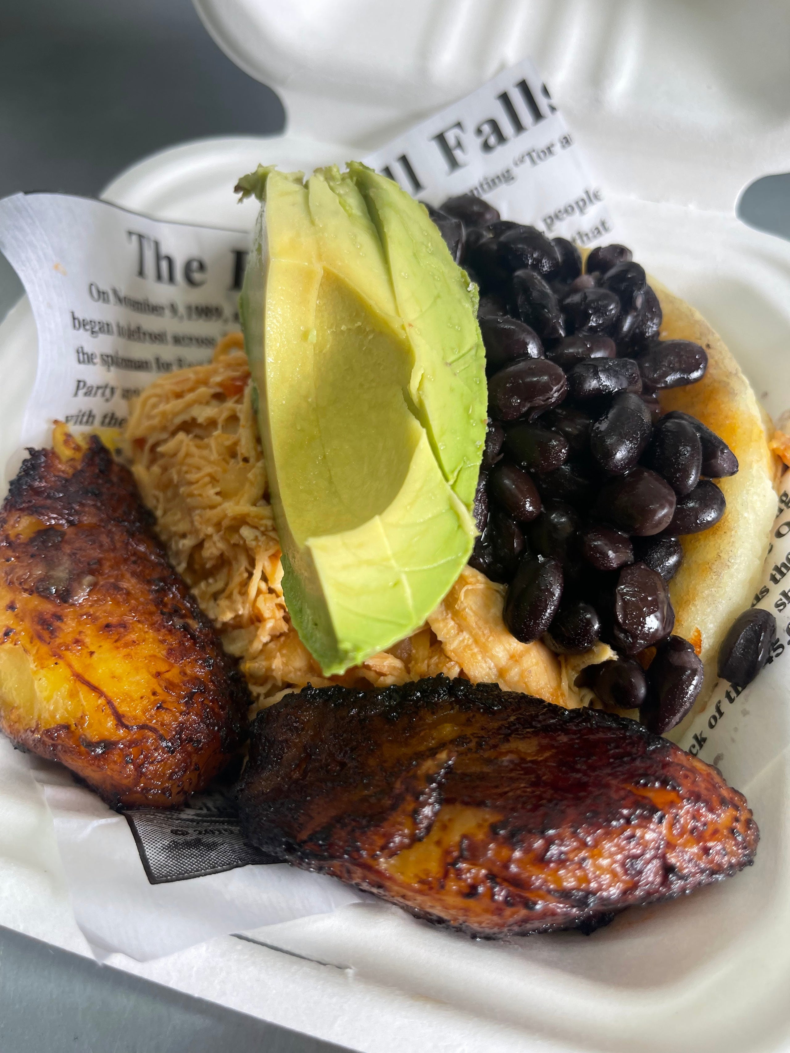 Chicken Arepa | COMETE ALGUITO COLOMBIAN STREET FOOD